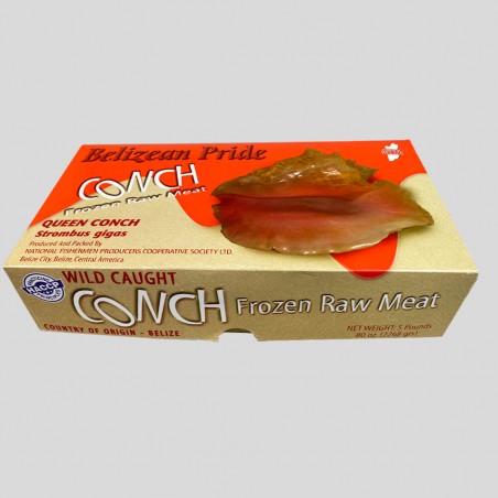 Conch Frozen Raw Meat - Wild Caught 5-lb box | The Shrimp Net Fish ...