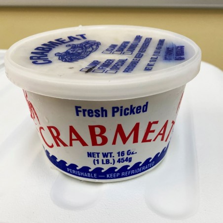 Pre-cooked Fresh Picked Lump Crab Meat 1 lb container | The Shrimp Net ...
